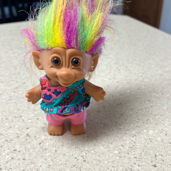 Trolls | Toys | Rainbow Troll Doll With Iridescent Gem Earring | Poshmark